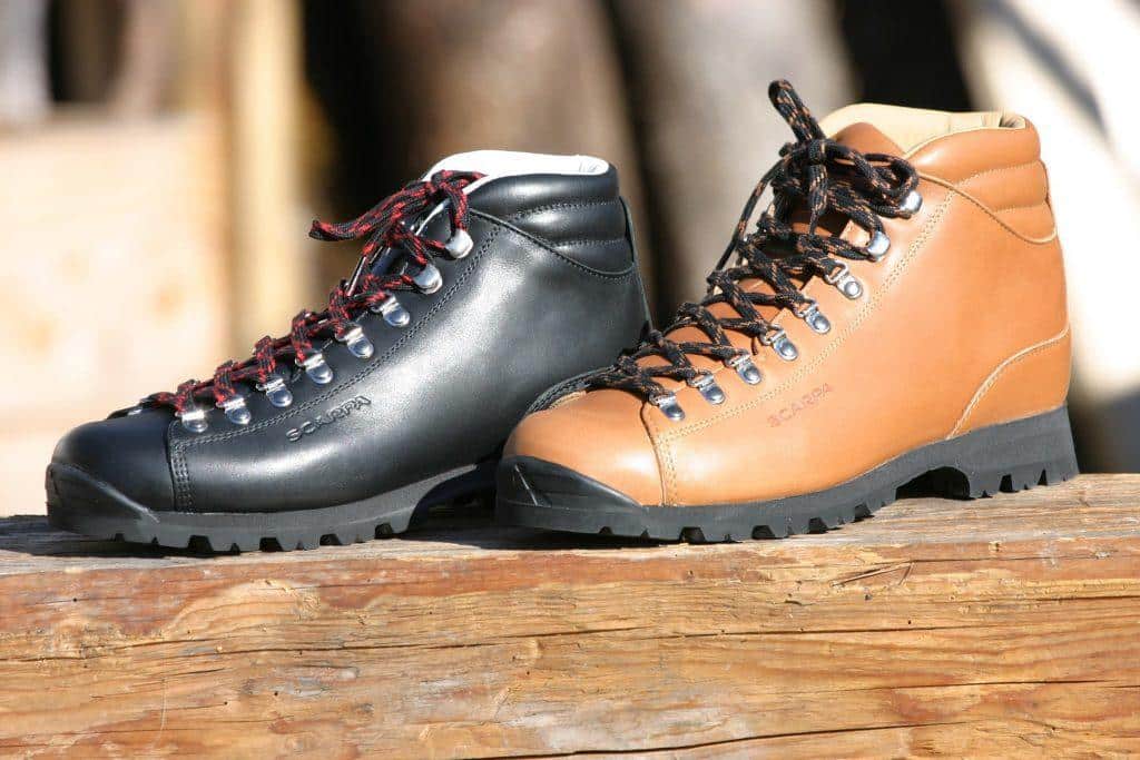 SCARPA Primitive in schwarz und braun - Grenzenlos Schuhwerk Oberstdorf